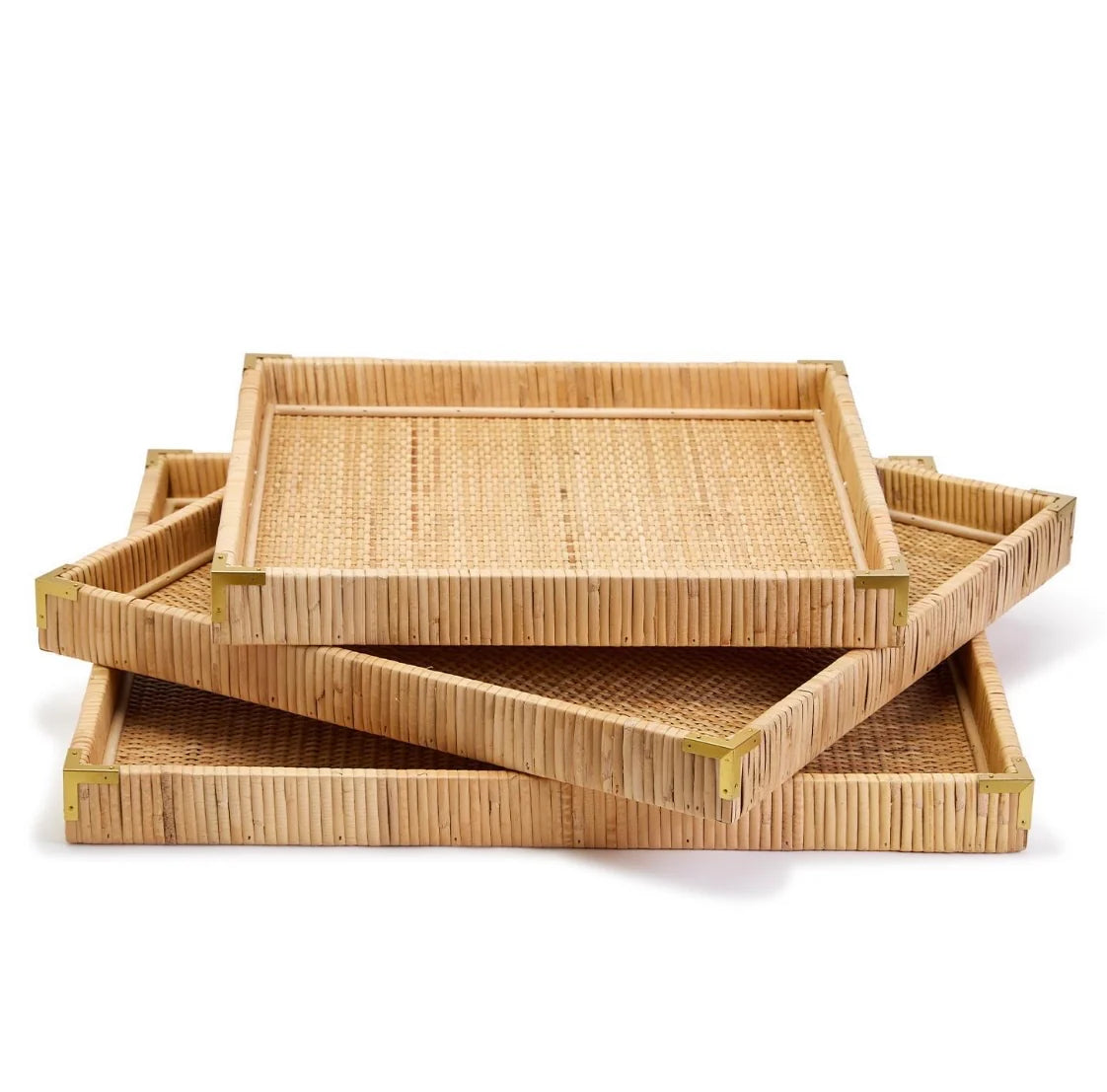 Rattan Square Tray- Medium – Bedford Lee